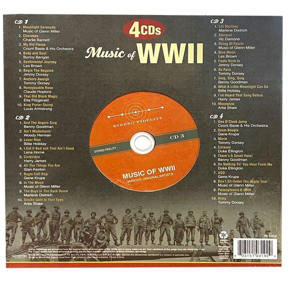 Sonoma | Media | Music Of Wwii Set 4disc Set Cd | Poshmark